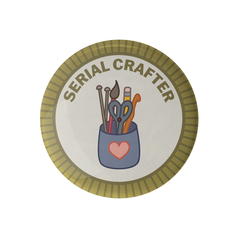 Serial Crafter Merit Badge – Camp Stitchwood