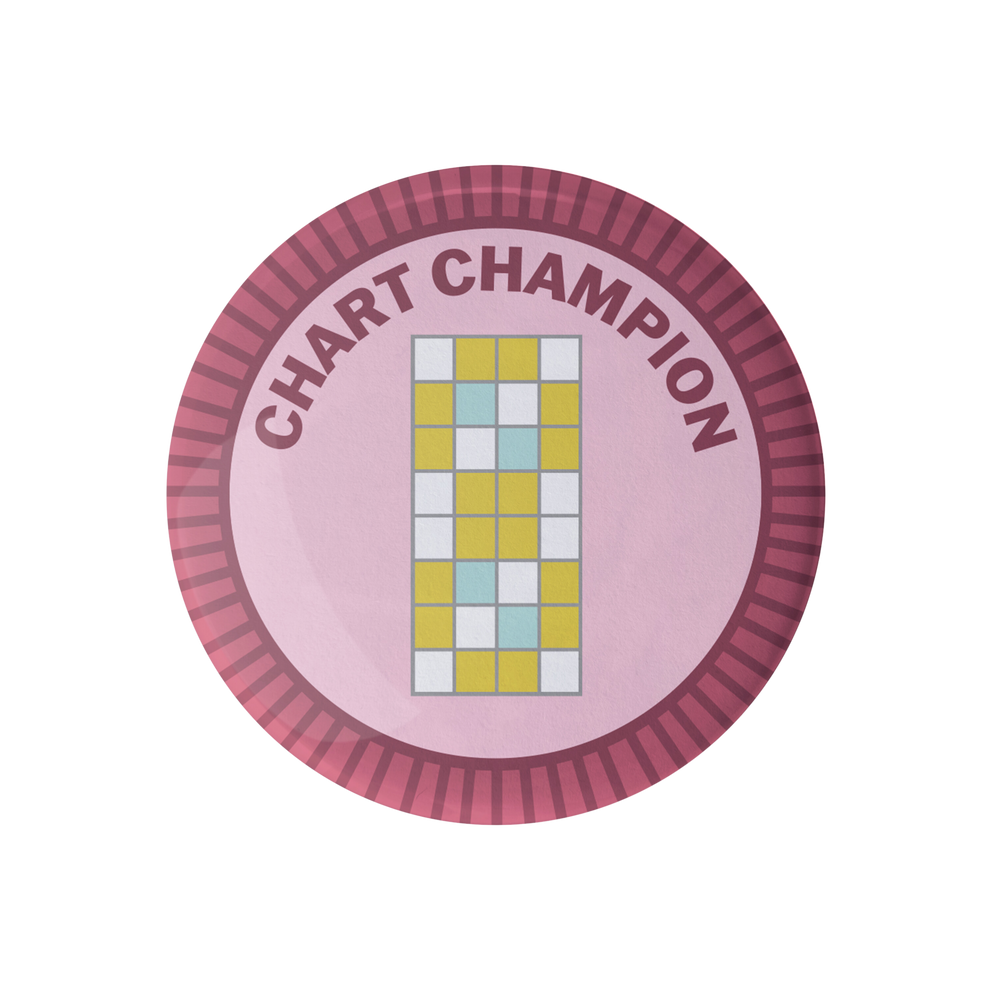 Chart Champion Merit Badge – Camp Stitchwood