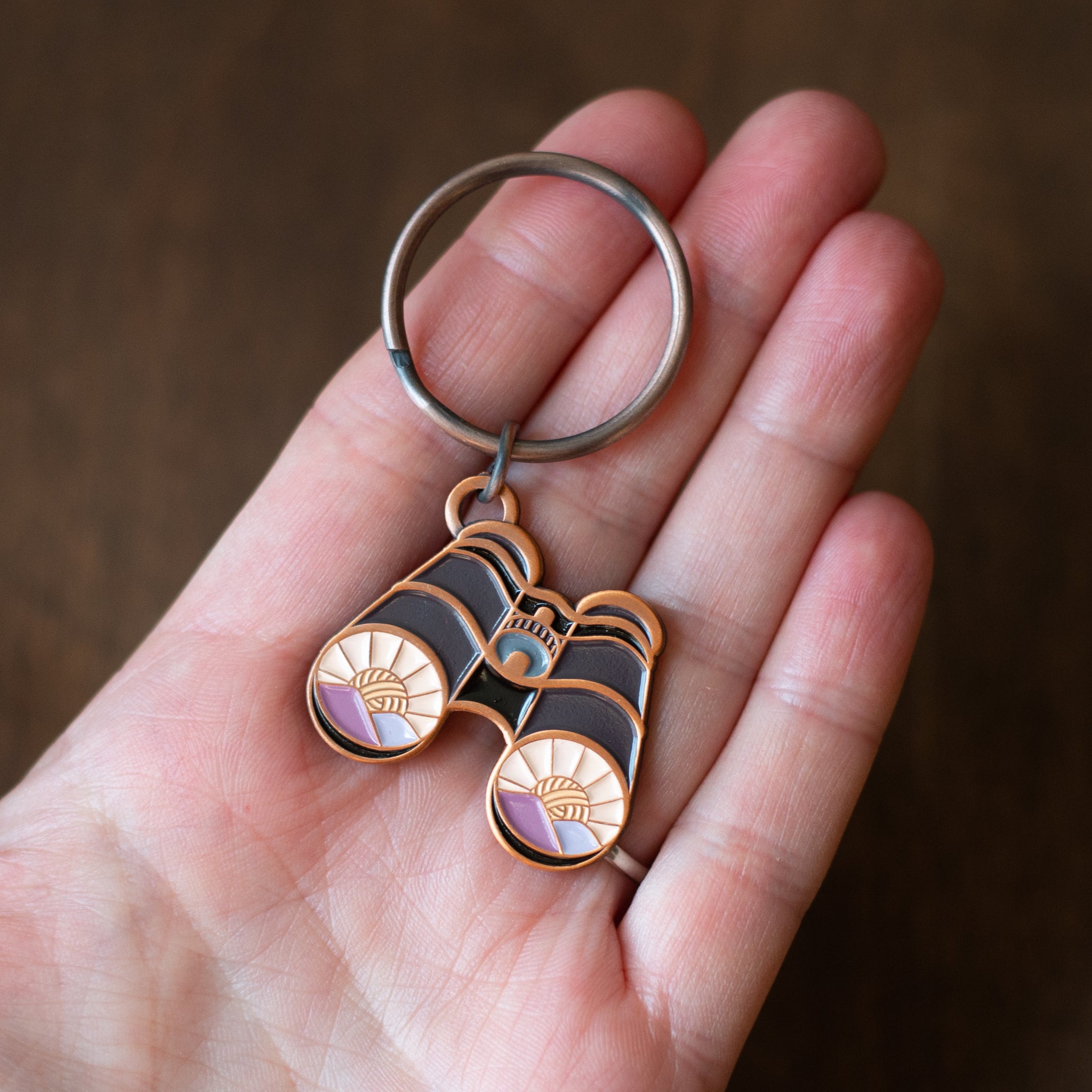 Binoculars Keychain – Camp Stitchwood