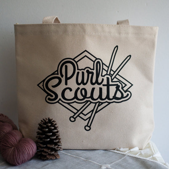 Purl Scouts Tote Bag – Camp Stitchwood